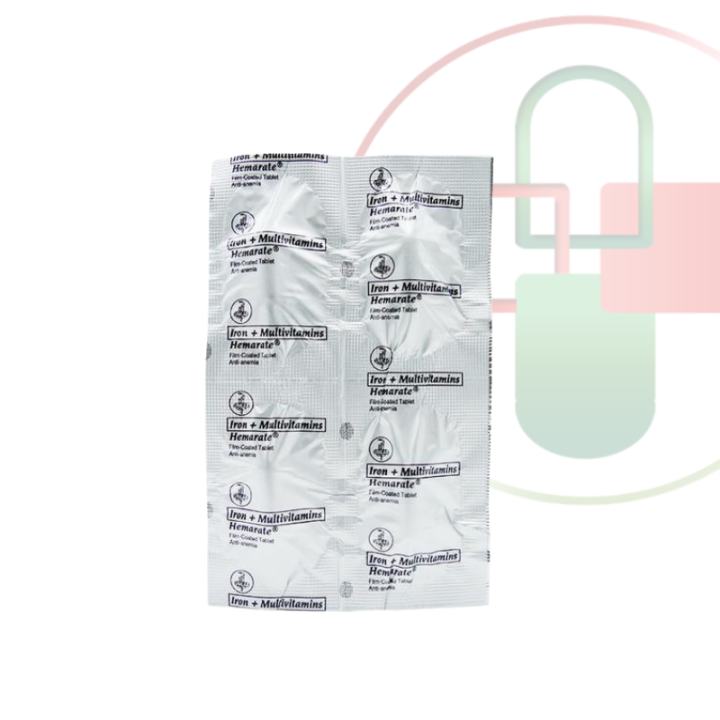 Hemarate Iron Tablet by 4 | Lazada PH