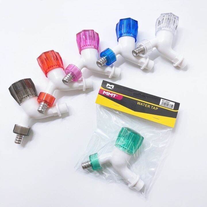 Plastic Water Faucet Assorted Color with hose connector PVC Tap | Lazada PH