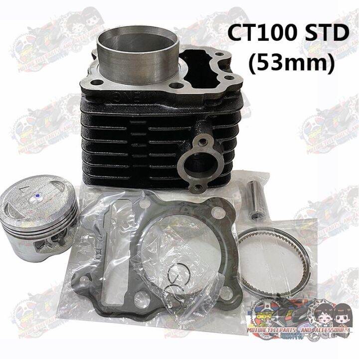LJ Motorcycle cylinder block for ct100 bajaj with piston kit set ...