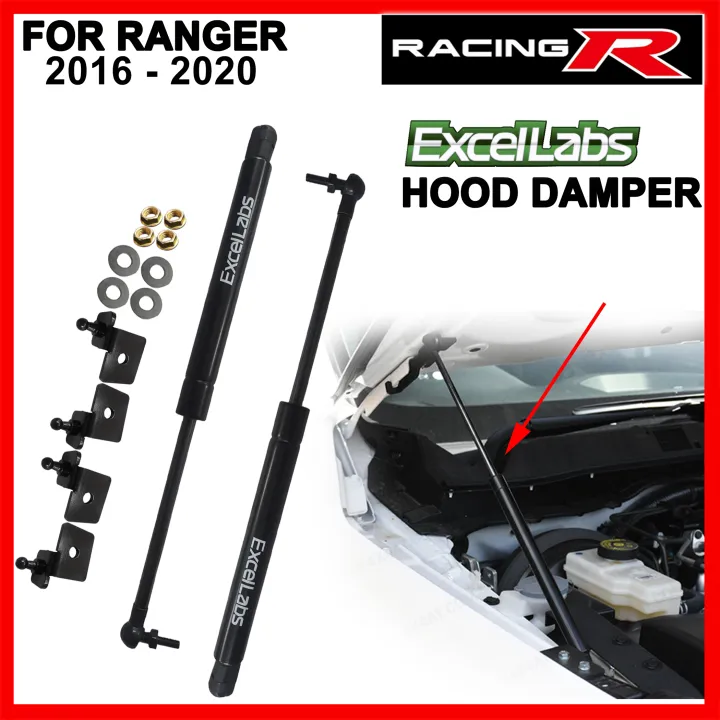 Ford Ranger 2016 to 2020 EXCELLABS Hood Damper Bonnet Shock Kit 2017 ...
