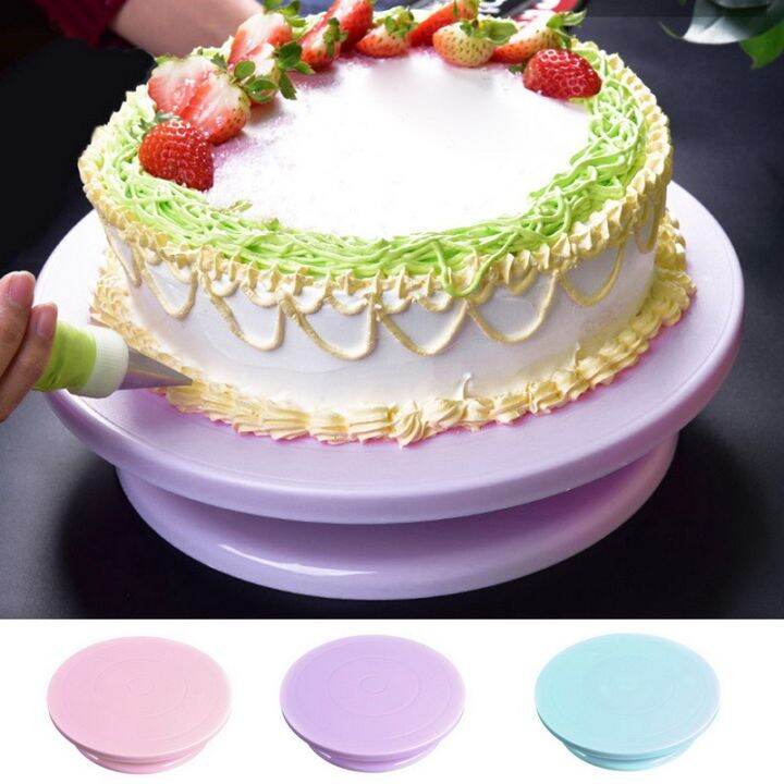 Cake Turntable Rotating DIY Cake Turntable Platform Cupcake Swivel ...