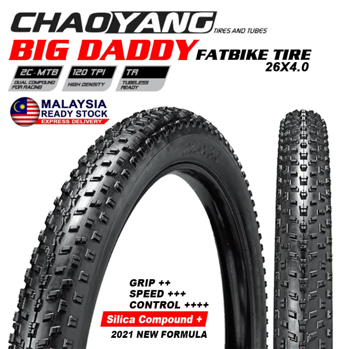 CHAO YANG BIG DADDY 26X4.0 TUBELESS READY FOLDED FAT BIKE TIRE | Lazada