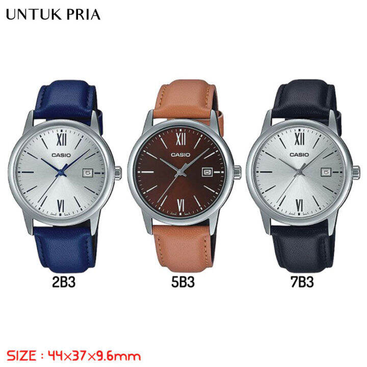 Casio Original MTP-V002 : Jam Tangan Pria Kulit Analog | Lazada Indonesia