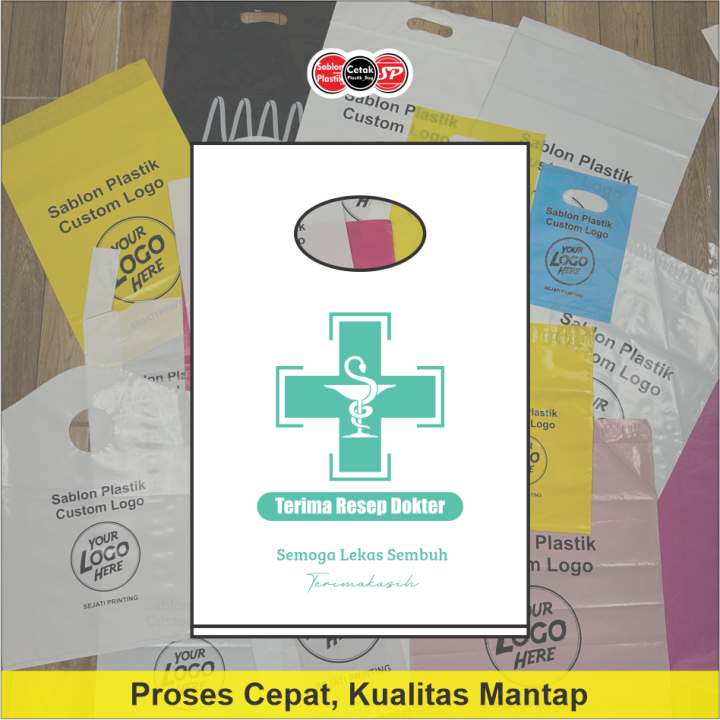 (Isi 50Pcs Size 15 x 22) Kantong Plastik Apotek, Plastik Obat, Kemasan ...