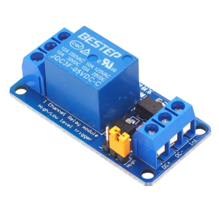 Aolie 3.3V 5V 12V 24V 1 Channel Relay Module High and low Level Trigger ...