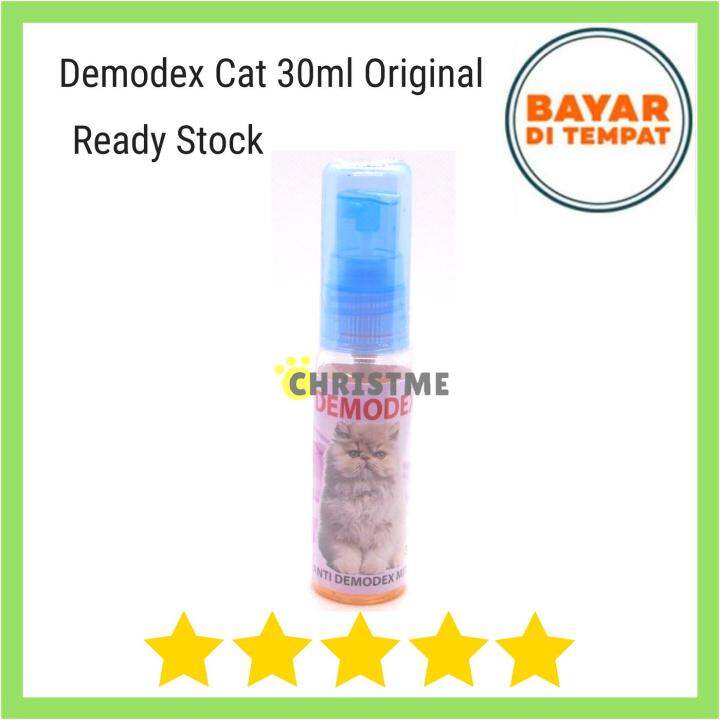 Demodex CAT 30 ml Obat Anti Demodex Mits Parasit Tungau Kucing Kitten ...
