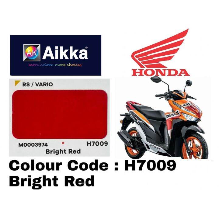 HONDA VARIO/ RS Bright Red H7009 Cat 2K Motor Aikka DIY Aerosol Cat ...