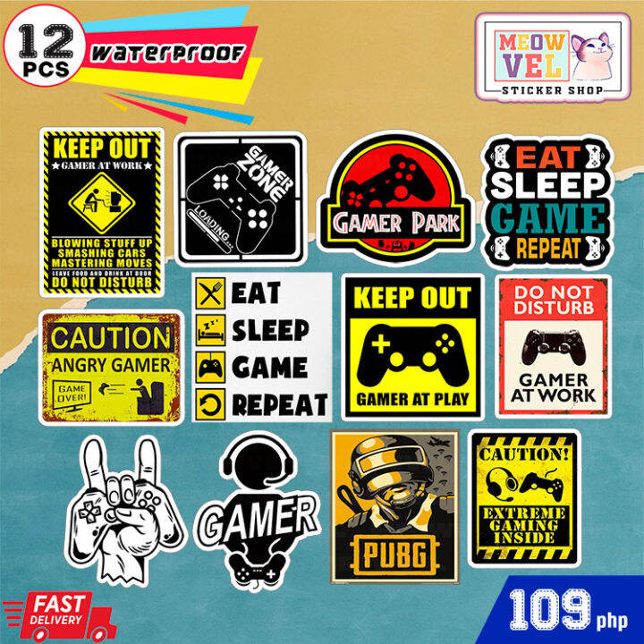 [12 PCS] GAMER STICKERS #1 | Lazada PH