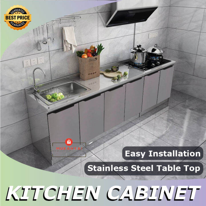 Stainless Steel Kitchen Storage Cabinet Sets kichen Sink Base Simple ...