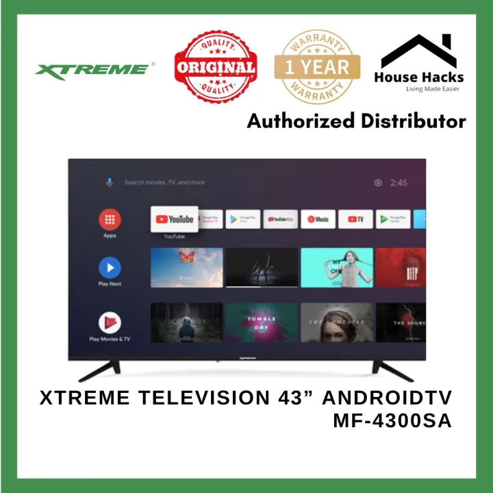 Xtreme Television 43” AndroidTV MF-4300SA (House Hacks) | Lazada PH