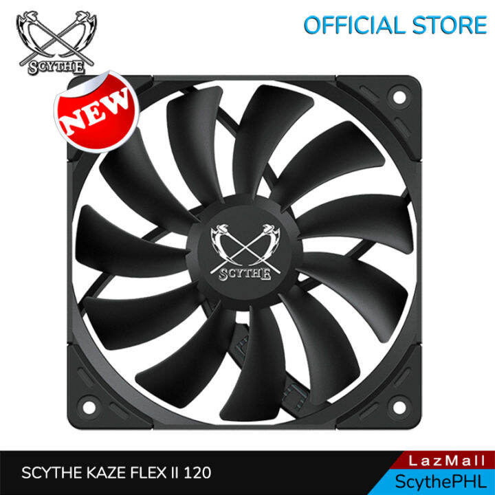 Scythe Kaze Flex II 120 PWM 300-2000 RPM Cooling Fan | Lazada PH
