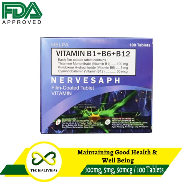 Vitamin B Complex Nervesaph Vitamin B1+B6+B12 | Lazada PH