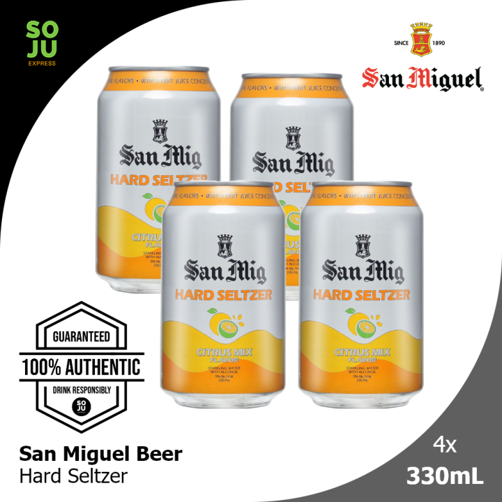 San Miguel - Hard Seltzer 330ml x 4 | Lazada PH