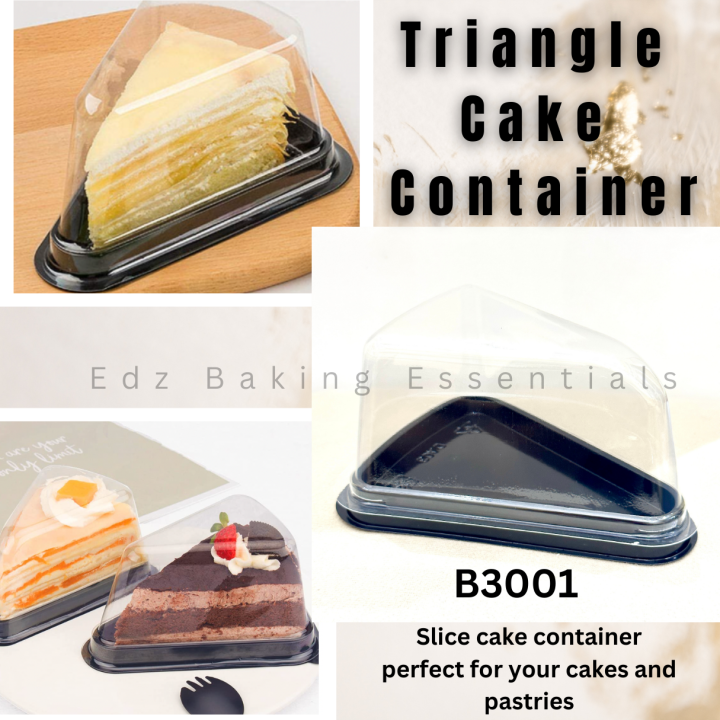 25pcs Single Slice Cake Container Triangle Cake Box for Slice Pie or ...