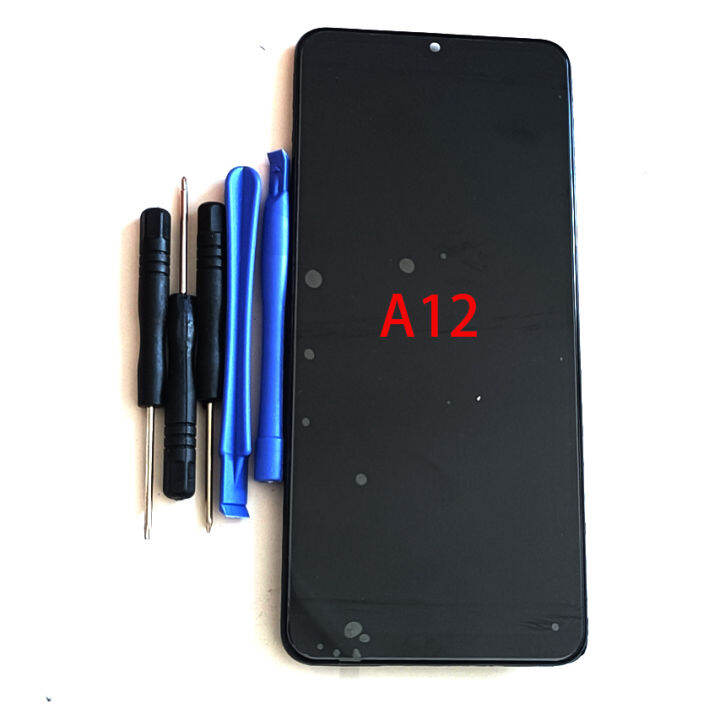 1 unit untuk Samsung Galaxy A12 A125F A125FDS paparan LCD Touch Screen ...