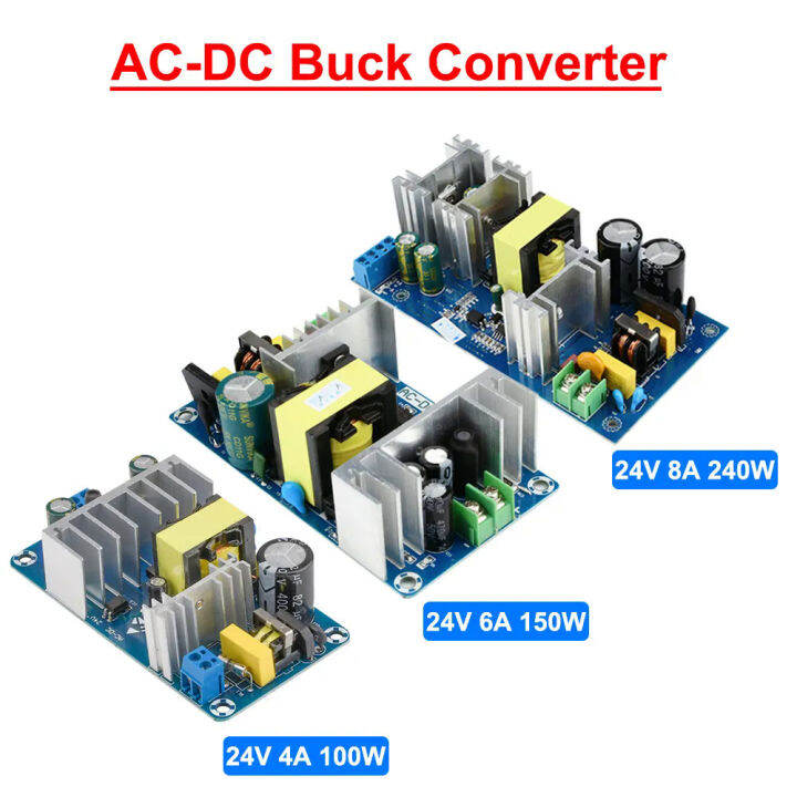 AC-DC 24V 8A 240W 6A 150W 4A 100W Precision Buck Converter AC 220V to ...