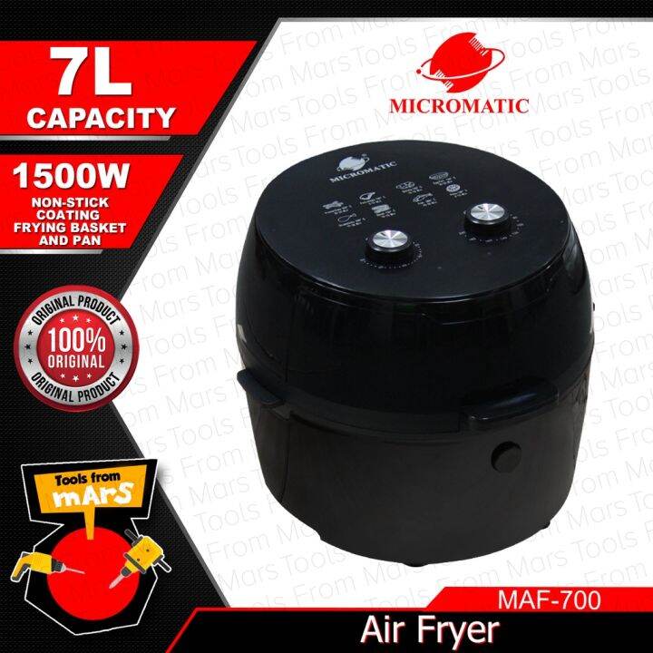 MICROMATIC Digital Air Fryer Non Stick Convection Oven 7L 1500W MAF-700 ...