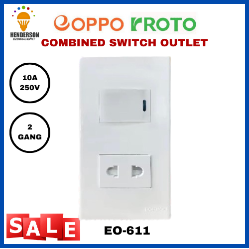 EOPPO Combines Switch Outlet Wide Series (EO-611) | Lazada PH