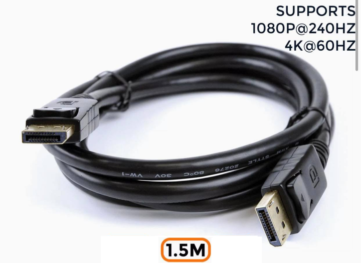 KENLEI 1.5 Meters DisplayPort Cable 4K 165Hz DisplayPort to DisplayPort ...
