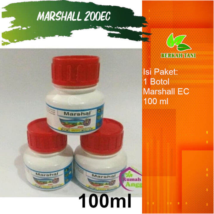 Marshal Marsal 200EC 100 ml Obat Hama Ulat Kutu Kebul Wereng ...