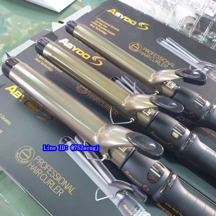 เครื่องม้วนผม ABYDOS อาบิดอส แกนม้วนผม 25,28,32mm. ที่ม้วนผม ม้วนลอน ไฟฟ้า | Lazada.co.th