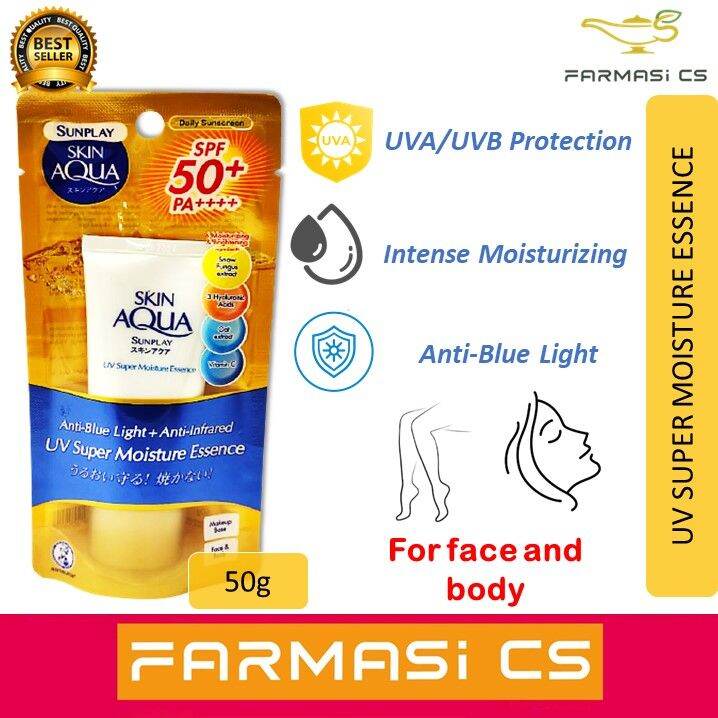 Mentholatum Sunplay Skin Aqua UV Super Moisture Essence SPF 50+ PA ...