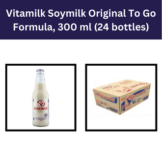 [Halal] Thailand Vitamilk Soymilk Original To Go Formula, 300 ml (24 bottles) | Lazada