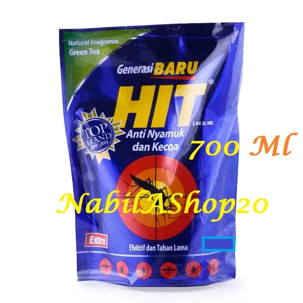 Hit Cair Isi Ulang / Reffil 700 ml Anti Nyamuk dan Kecoa Green | Lazada ...