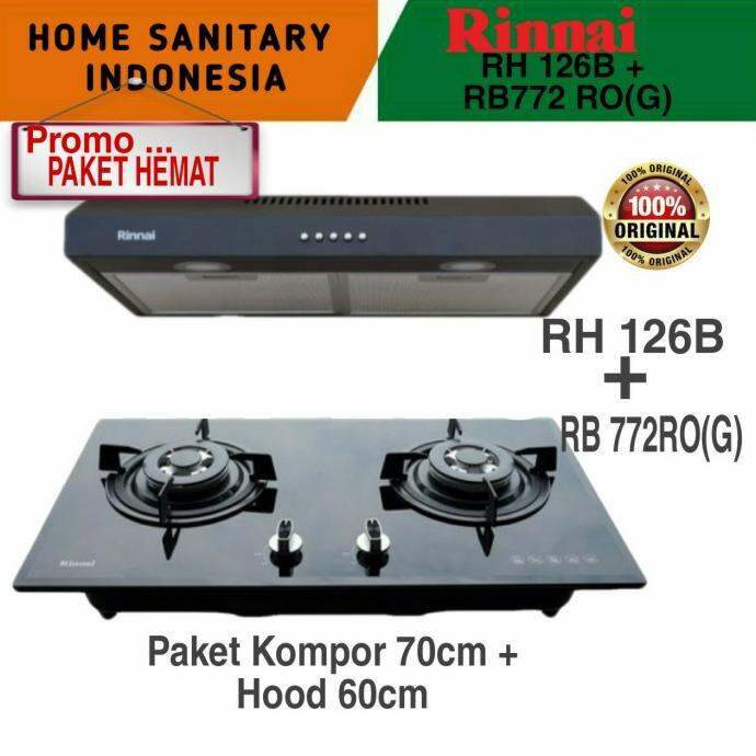 Paket Rinnai Rb 772Ro(N) + Rh 126B Kompor Gas Tanam 70Cm + Hood 60Cm Armandogea1163 | Lazada ...