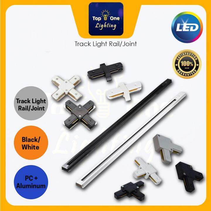 Track Light Rail 1 Meter Track Light Joint Black/White | Lazada