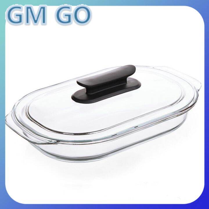 3.0L OVAL TEMPERED GLASS BAKEWARE WITH LID MULTI-FUNCTIONAL GLASS ...