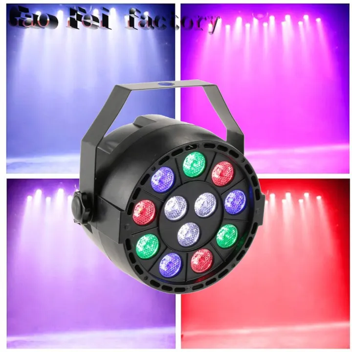 Led Lyre Wash Dmx 12x3w Rgbw Flat Par Stage For Dj Party Wedding ...