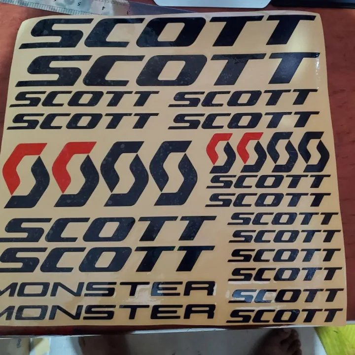 scott sticker set black reflective | Lazada PH