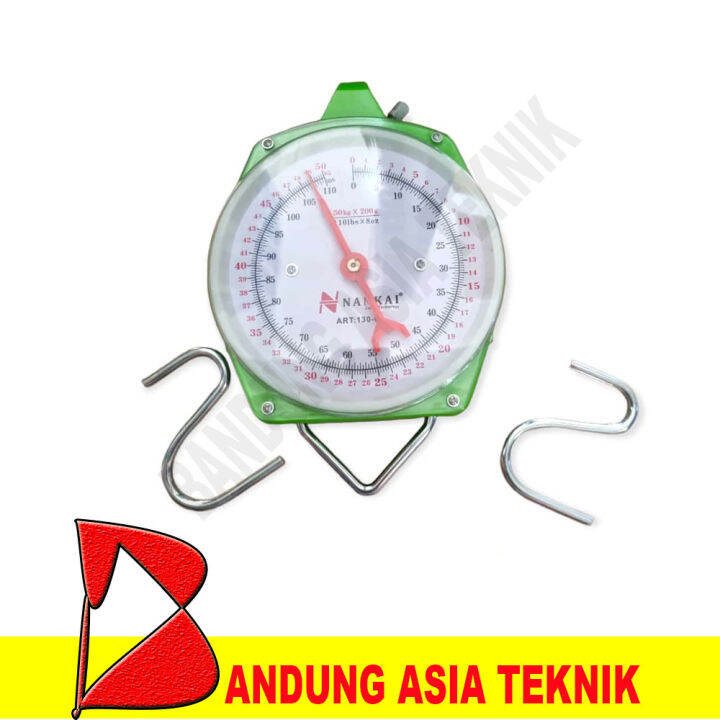 NANKAI Timbangan Gantung 50kg Jarum Manual Hanging Scale - Alat Ukur ...