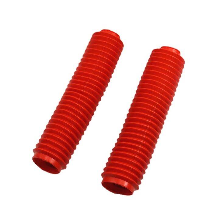 Front Shock 40mm Fork Rubber Red Dust Jacket Cover Dirt Bike Off Road ...