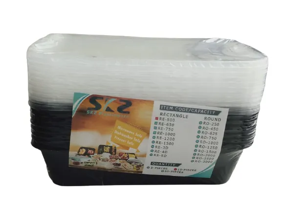 RECTANGLE 500ml / 650ml / 1000ml / 1200ml /2000ml MICROWAVEABLE CONTAINER 10PCS PER PACK | Lazada PH