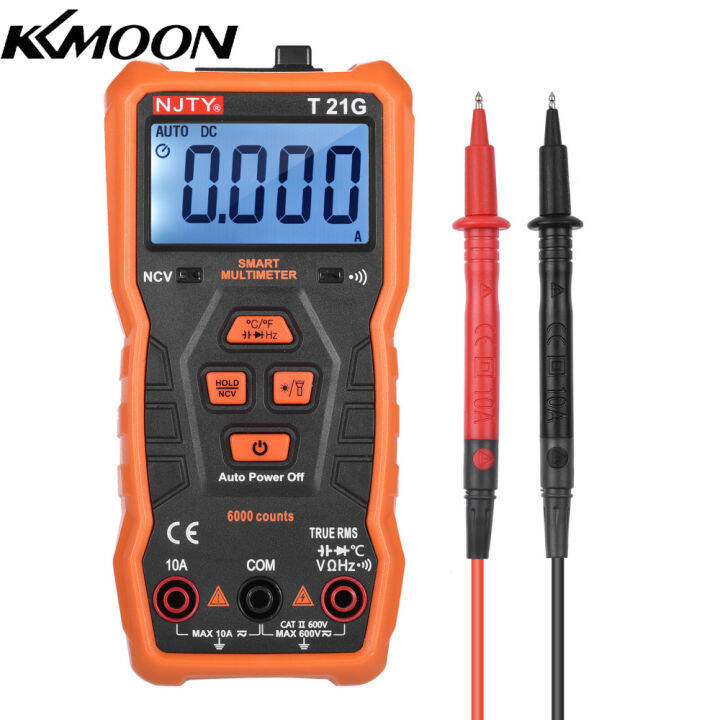 KKmoon NJTY T21G Mini Smart Multimeter 6000 Counts True RMS Universal Meter Pocket Size Compact ...
