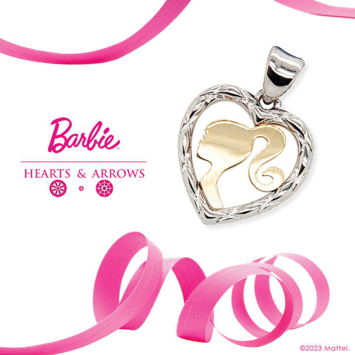 Barbie™ x Hearts and Arrows | Barbie™ Silo Head 14K Gold Pendant ...