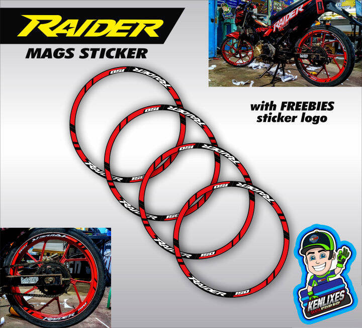 Suzuki Raider 150 Mags Sticker (Front and Back) | Lazada PH