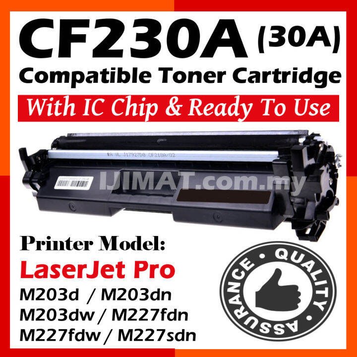 Compatible Laser Toner Cartridge CF230A CF230 230A CF230X CF232A For HP ...