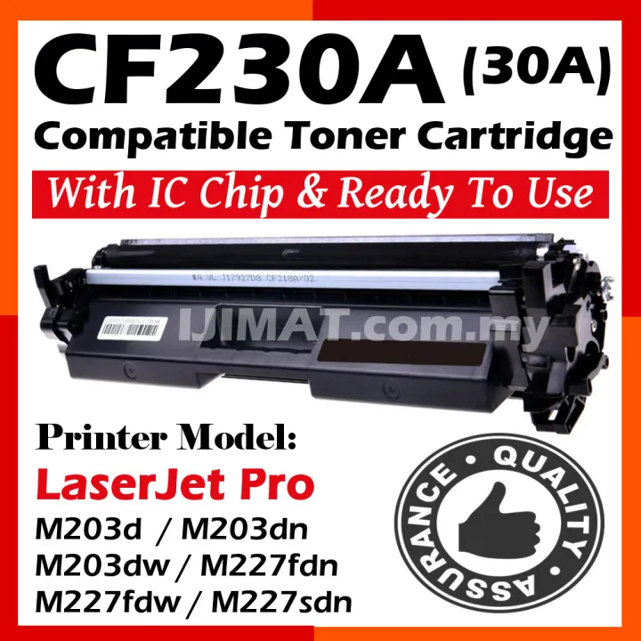 Compatible Laser Toner Cartridge CF230A CF230 230A CF230X CF232A For HP ...