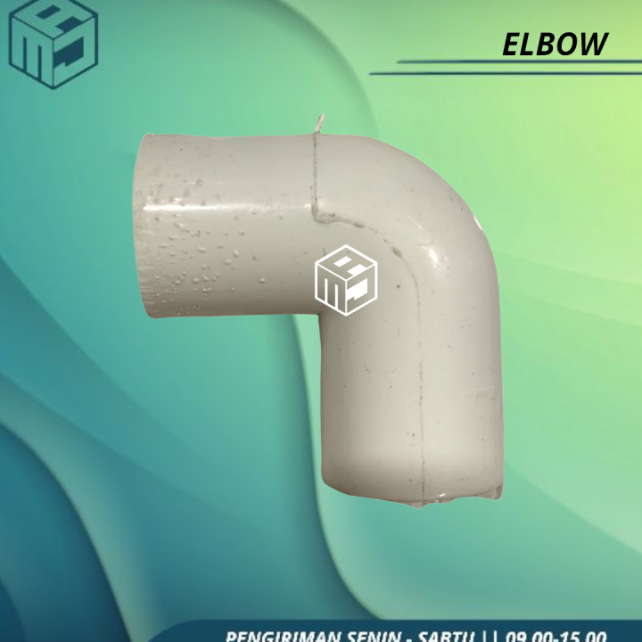 Knie PVC 5/8" Elbow PVC Knee PVC Elbow L PVC Keni PVC Putih (HARGA PER ...
