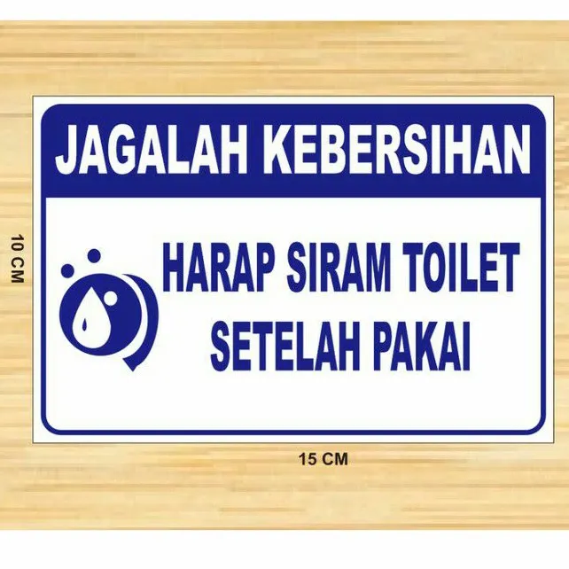 STIKER HARAP SIRAM TOILET SETELAH PAKAI | Lazada Indonesia