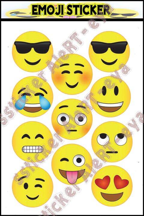 sticker alert - big smiley face emoji sticker scrapbook journal diary ...