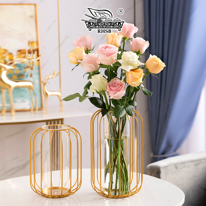 GOLD FLOWER VASE / NORDIC VASE / PASU BUNGA / PASU ORKID / ORCHID VASE ...