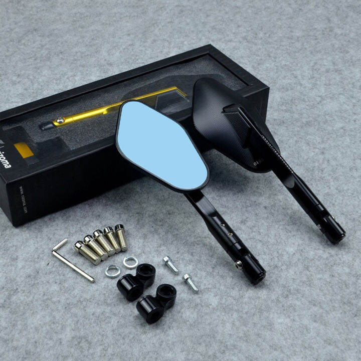 Big Lens Motorcycle Rearview Mirrors motorbike Rear view side Mirror ...