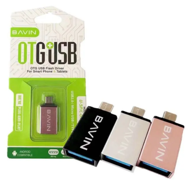 BAVIN OTG Adapter 2.1A Charging & Data Transmission Convertor for Micro ...