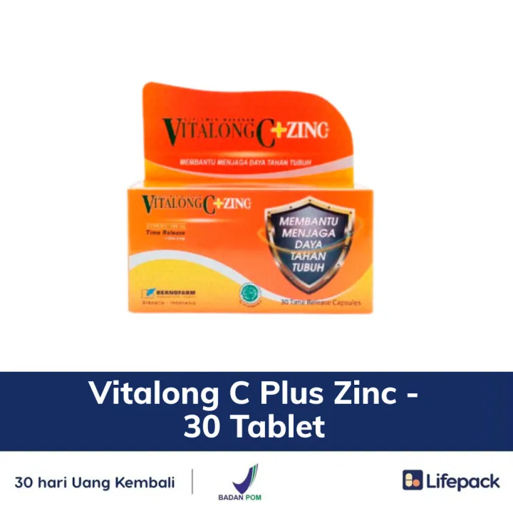 Vitalong C Plus Zinc - 30 Tablet - LIFEPACK | Lazada Indonesia Vitalong C Plus Zinc - 30 Tablet - LIFEPACK | Lazada Indonesia