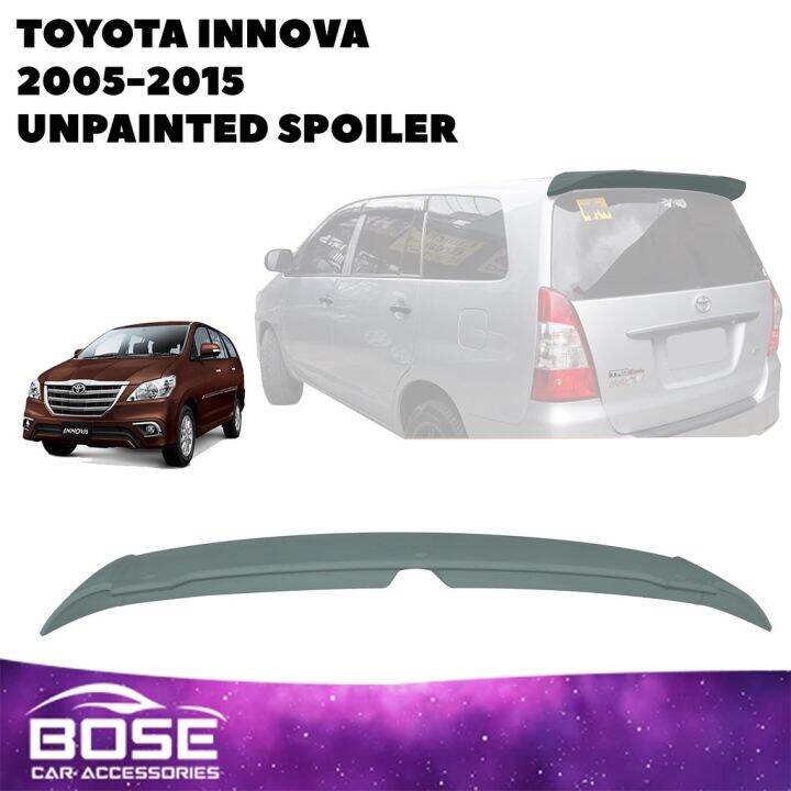 Toyota Innova Old 2005 - 2015 and New 2016 - 2020 Unpainted Spoiler ...