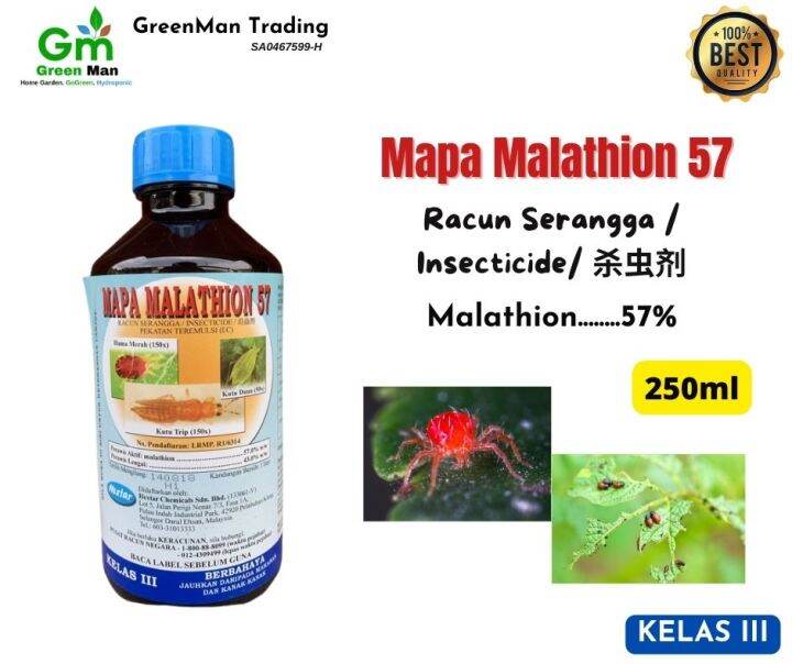250ml MAPA Malathion 57-Insecticide/ Racun Serangan- Kutu Trip Kutu ...